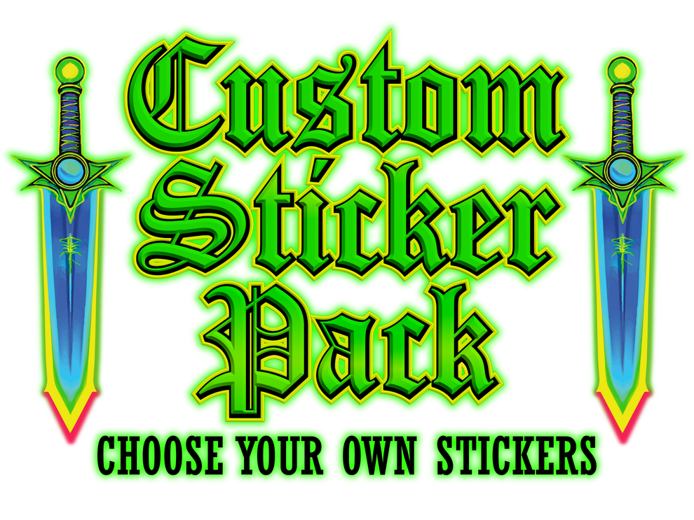Custom Sticker Pack (10 Stickers) OVER 4,000 DESIGNS AVAILABLE! – Omni-Cult